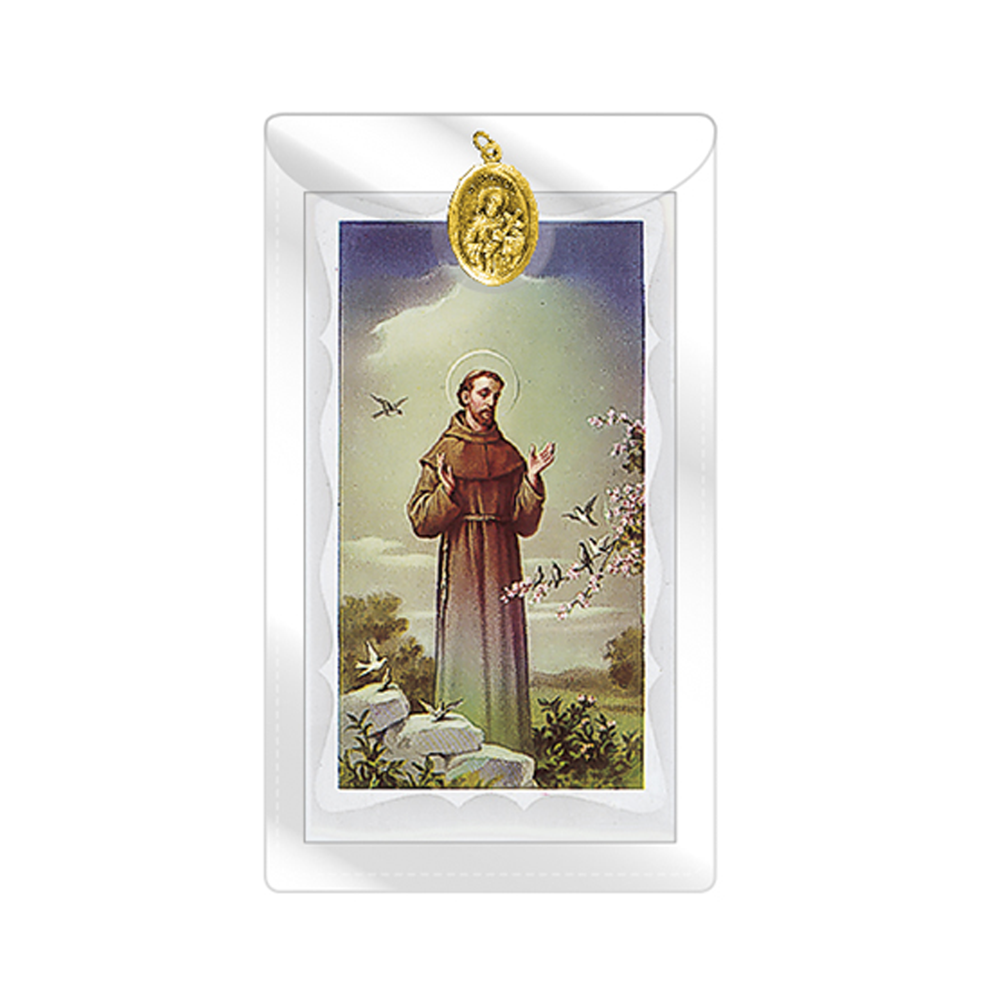 St Francis Of Assisi Prayer Card And Medal EWTN Shop The Global 